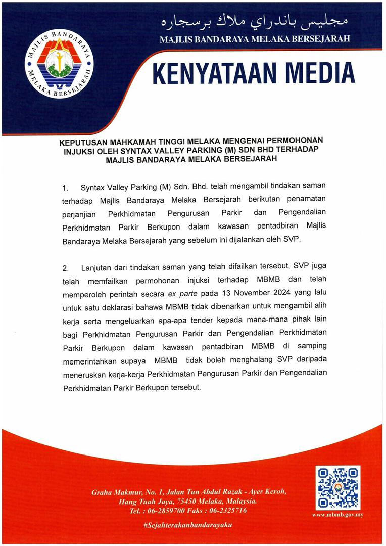 Portal Rasmi Majlis Bandaraya Melaka Bersejarah (MBMB) - Keputusan ...